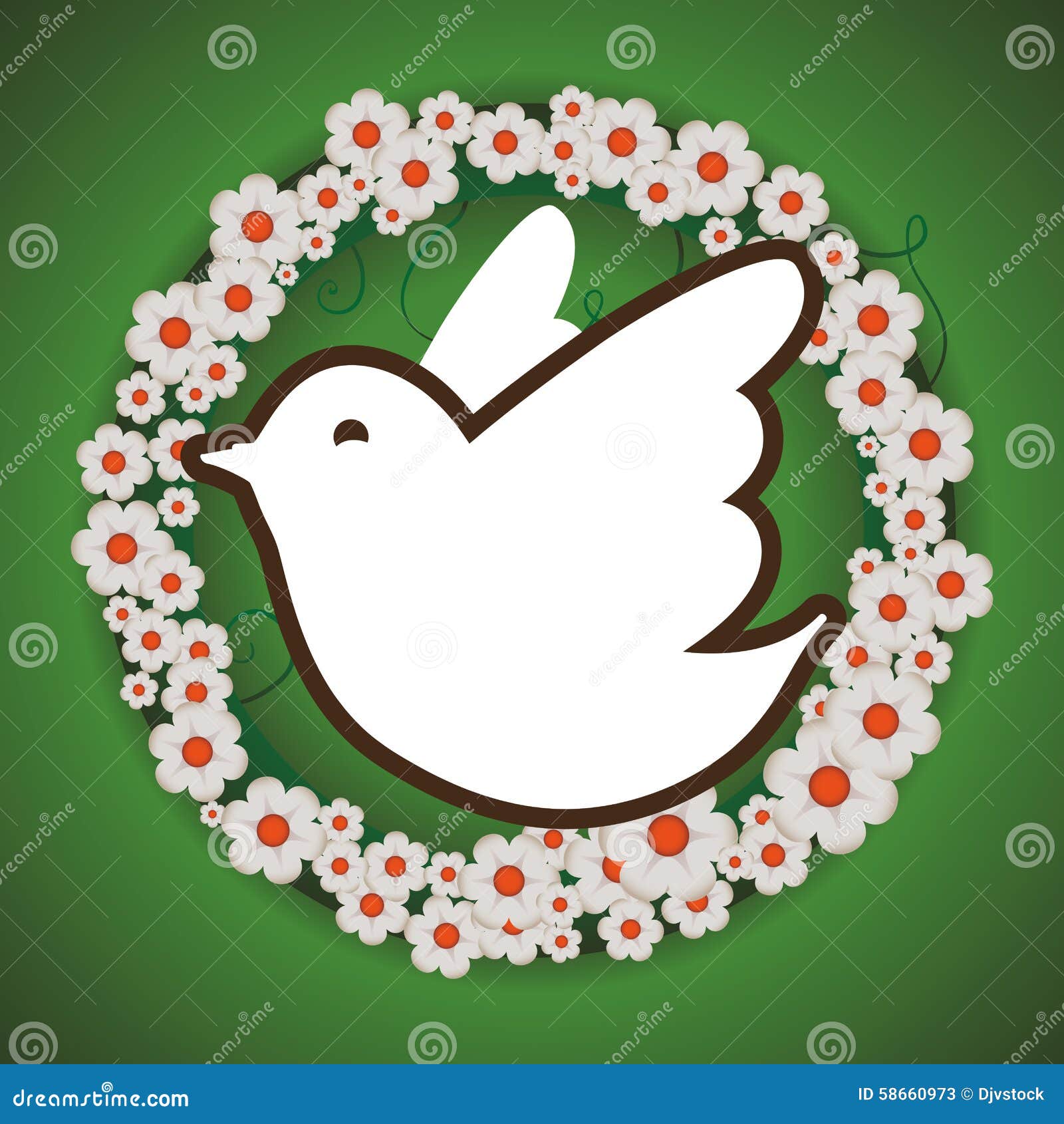 Peace design stock vector. Illustration of reflection - 58660973