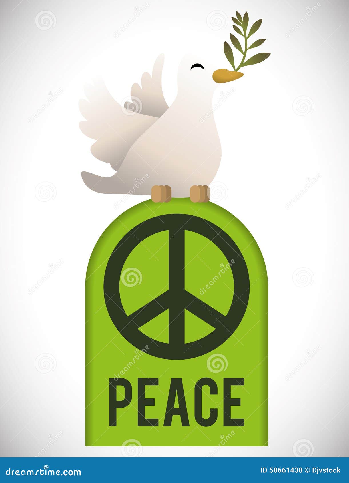 Peace design stock vector. Illustration of human, element - 58661438