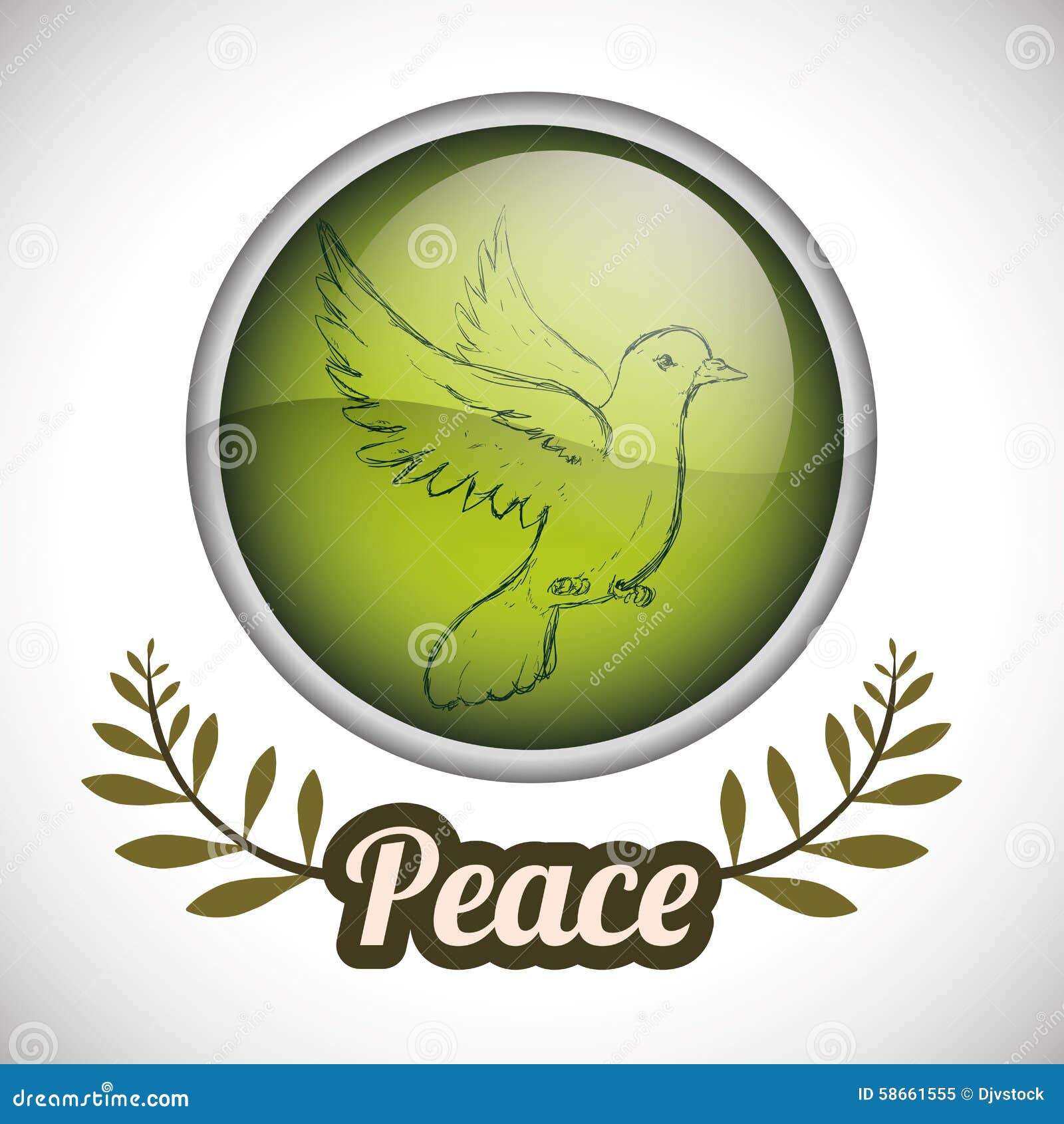 Peace design stock vector. Illustration of element, concept - 58661555