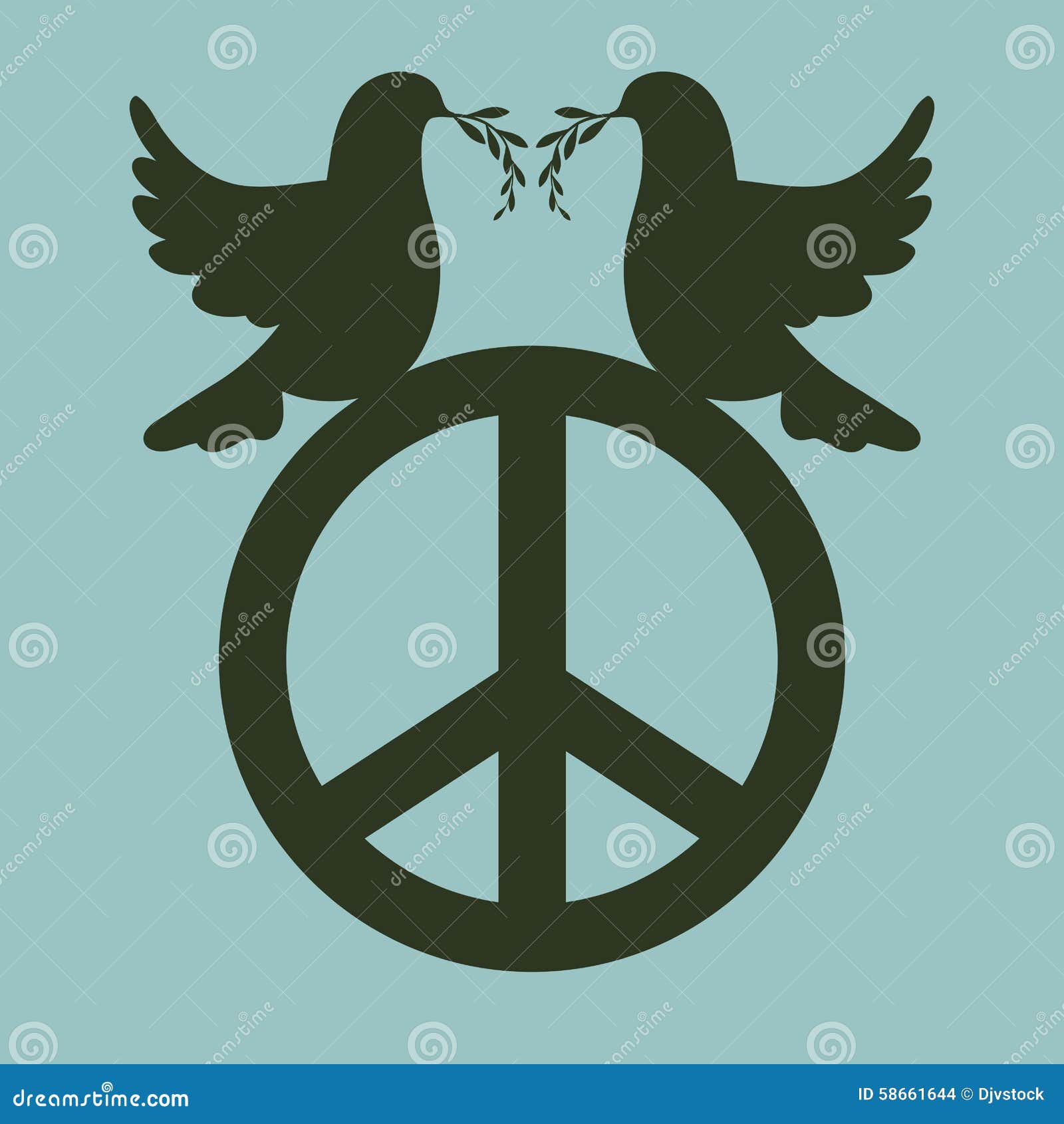 Peace design stock vector. Illustration of icon, retro - 58661644