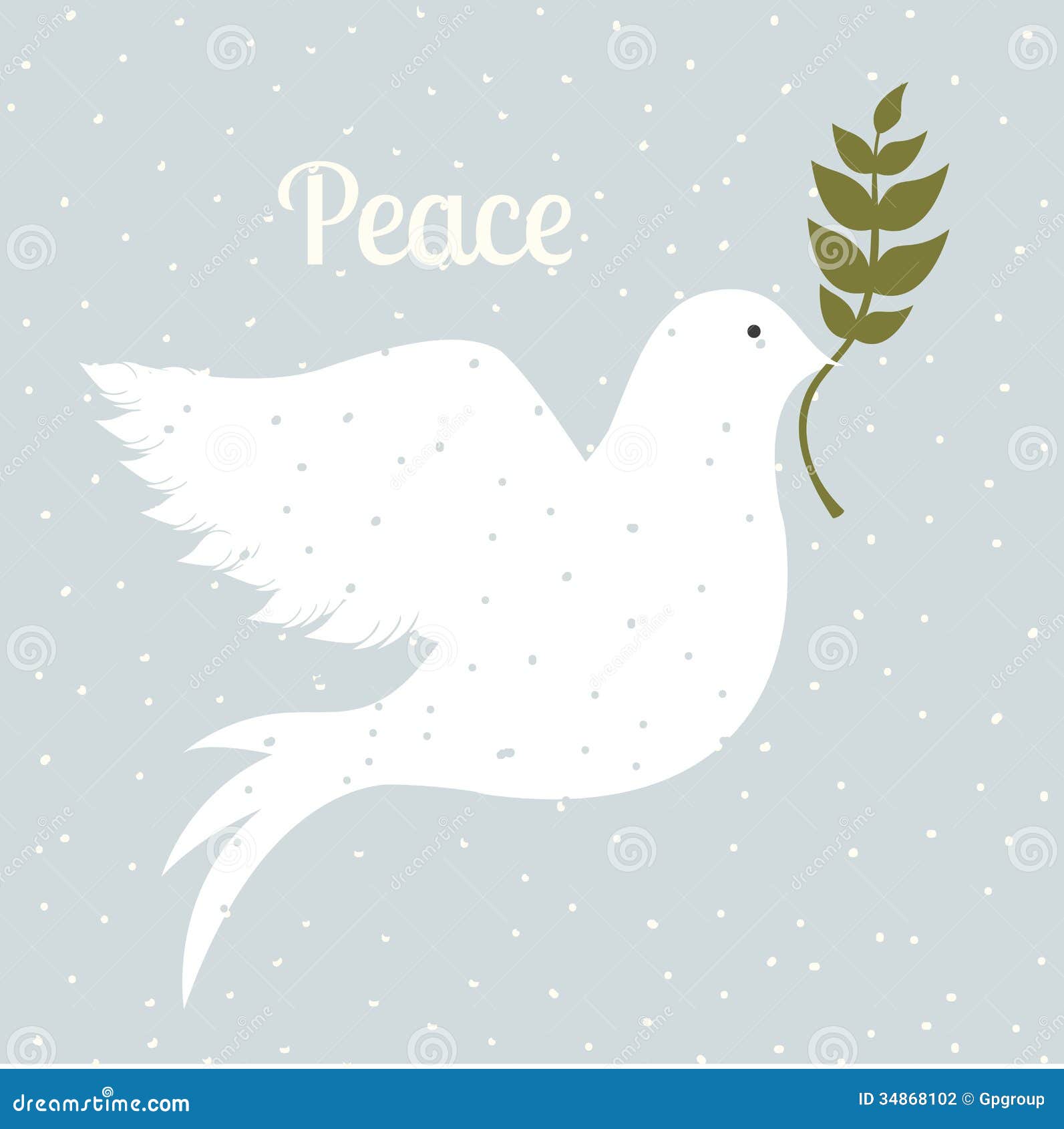 Peace design stock vector. Illustration of banner, hope - 34868102