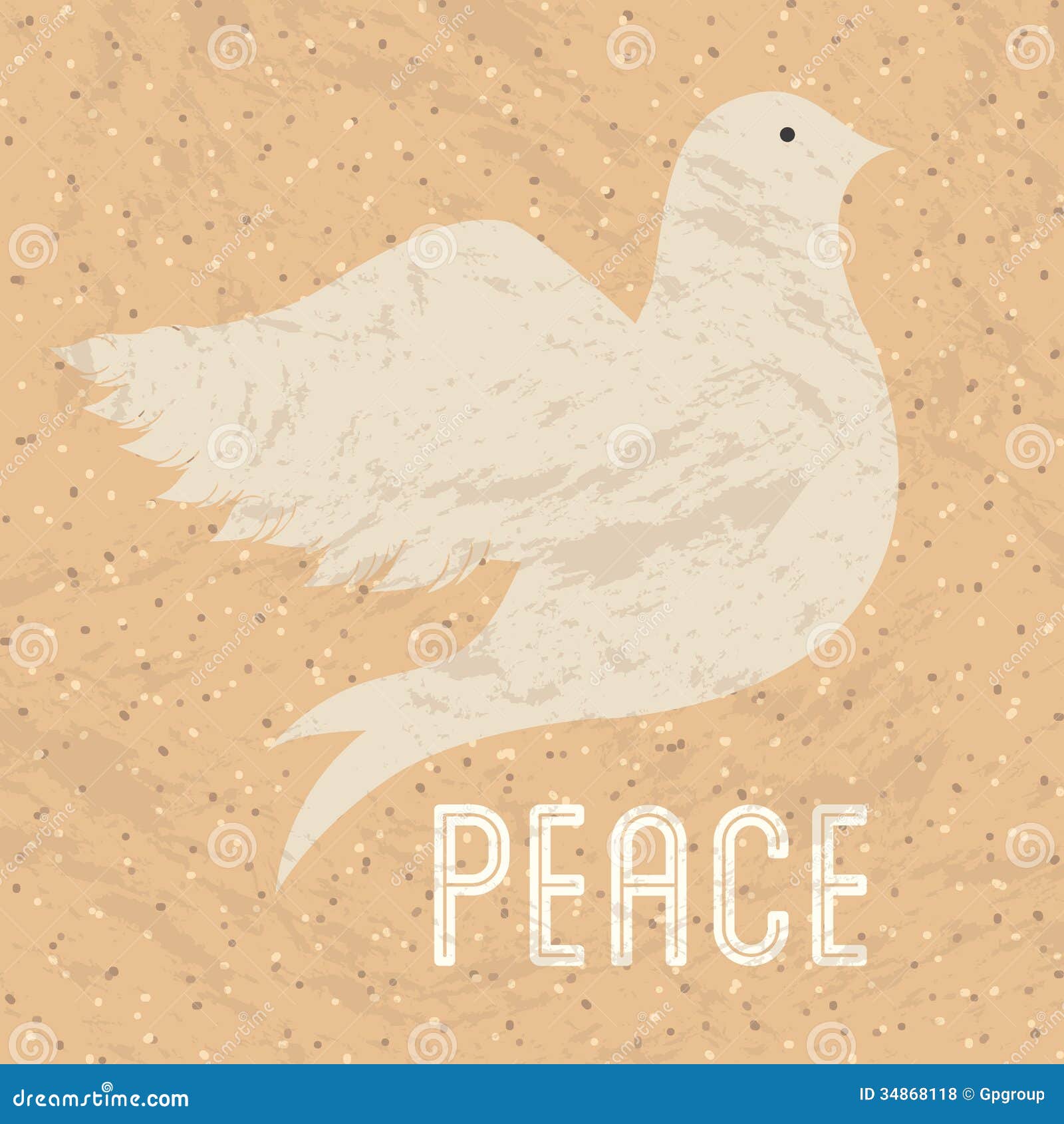 Peace design stock vector. Illustration of decorative - 34868118