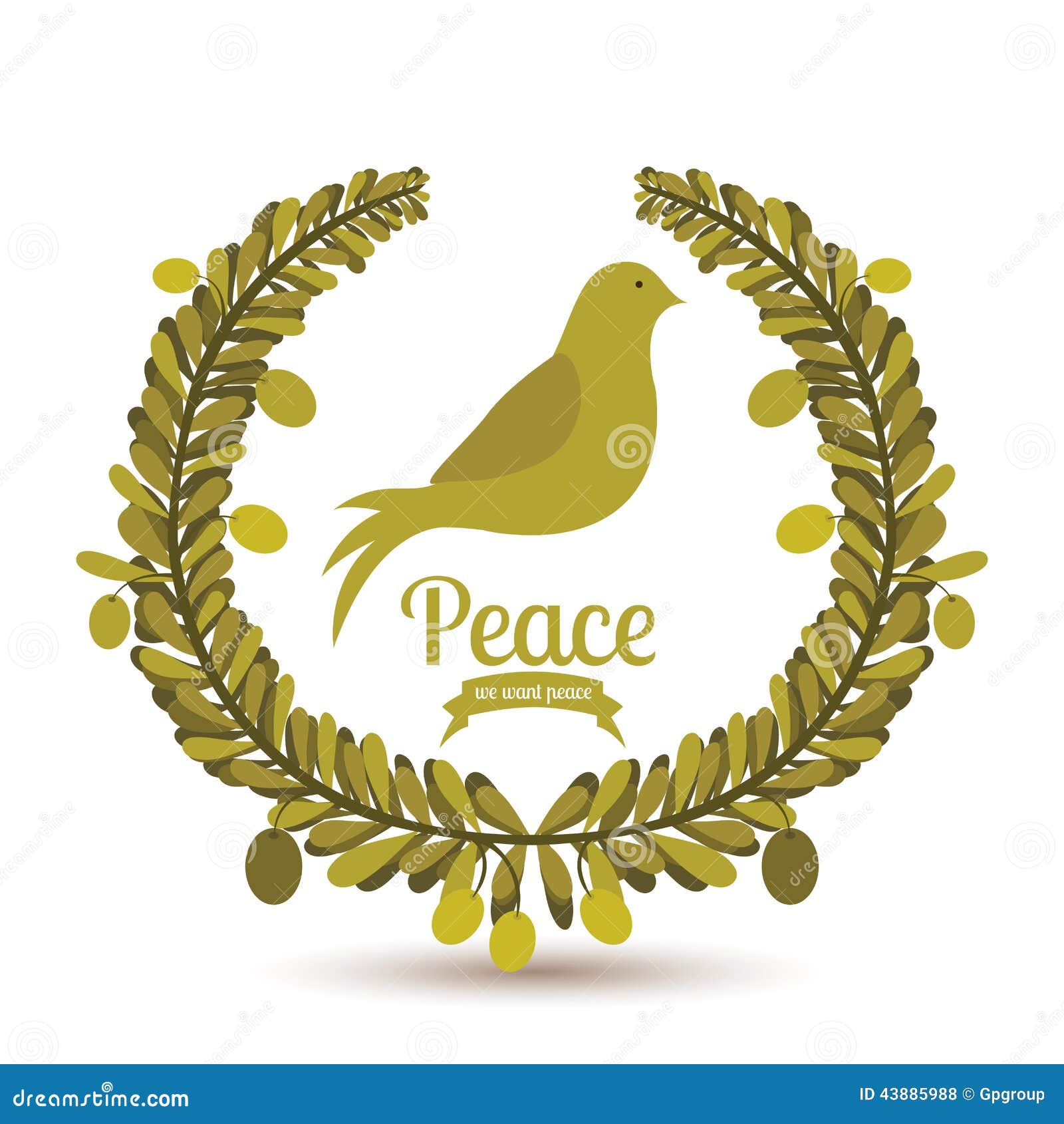 Peace design stock vector. Illustration of balance, serenity - 43885988