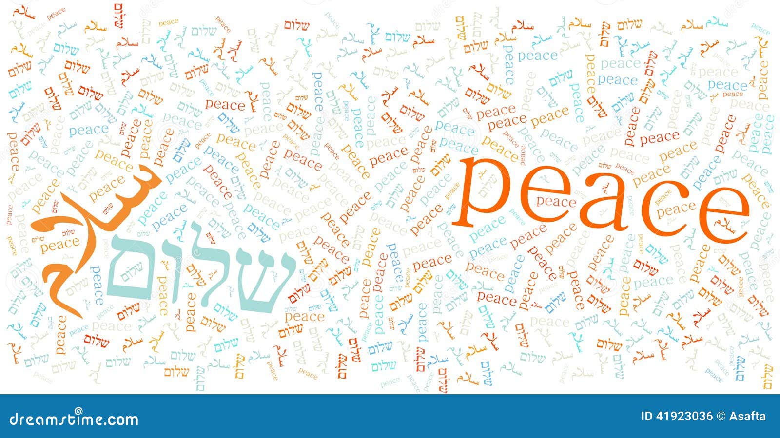 Peace in Different Languages Stock Illustration - Illustration of ...