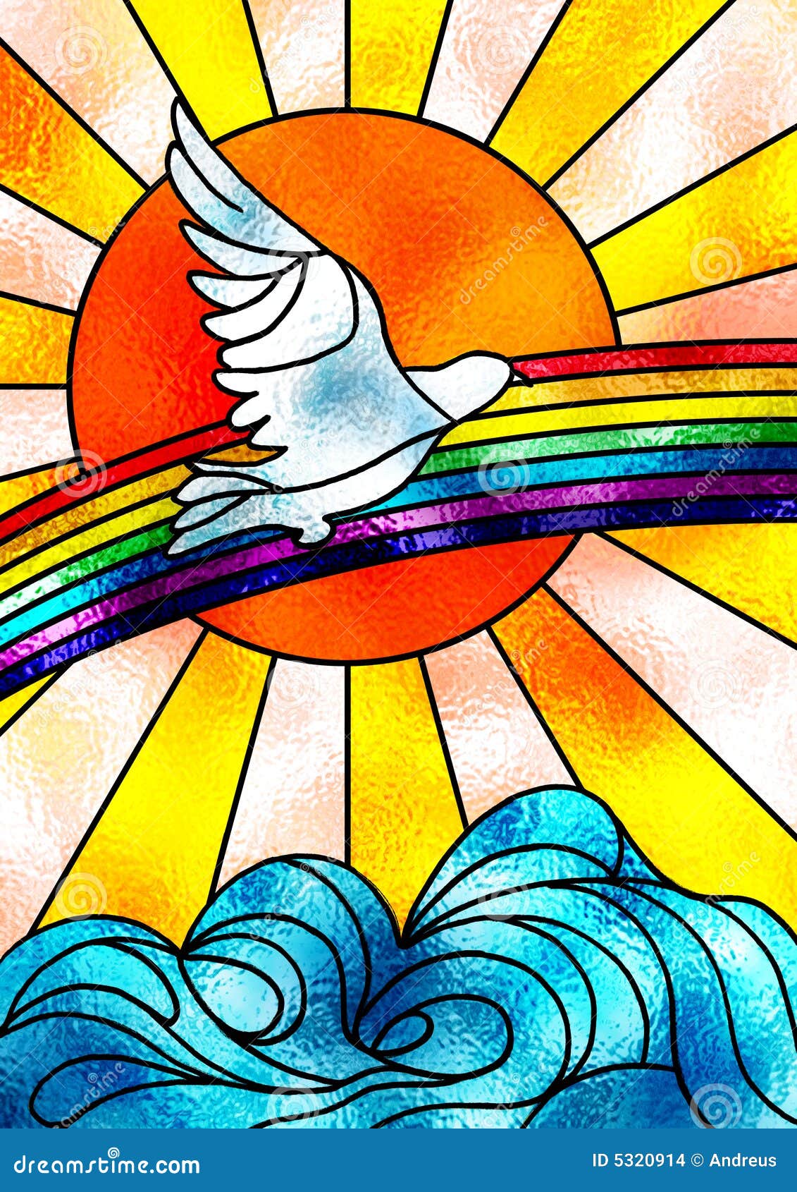 Peace dove stock illustration. Illustration of dove, colors - 5320914