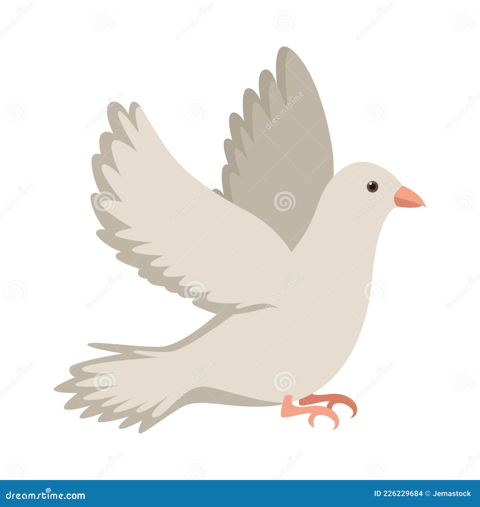 Peace dove flying stock vector. Illustration of purity - 226229684
