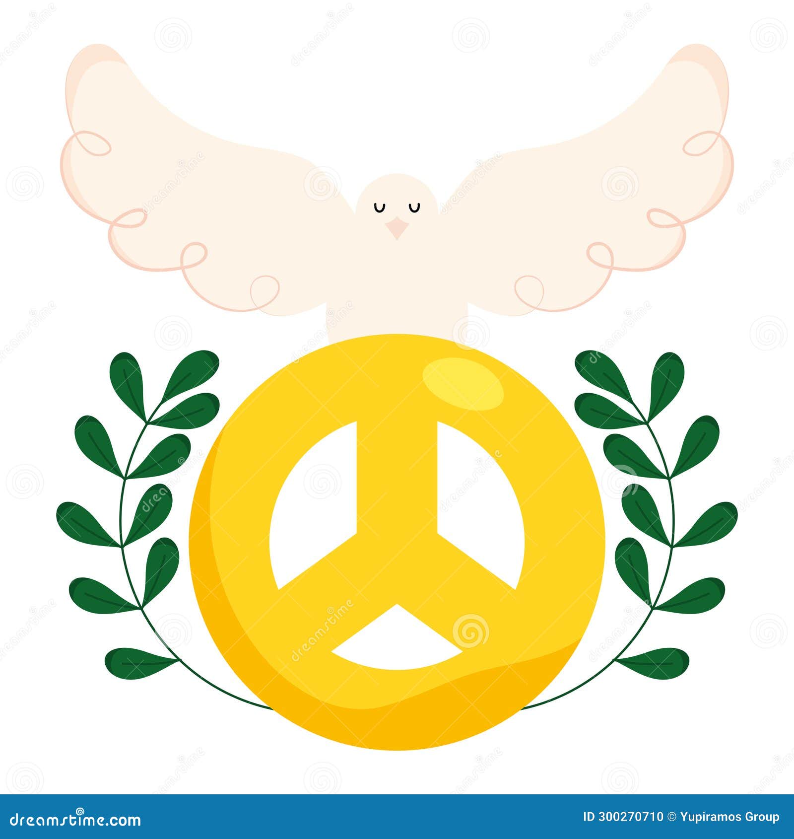 Peace dove and symbol stock illustration. Illustration of inspiration ...