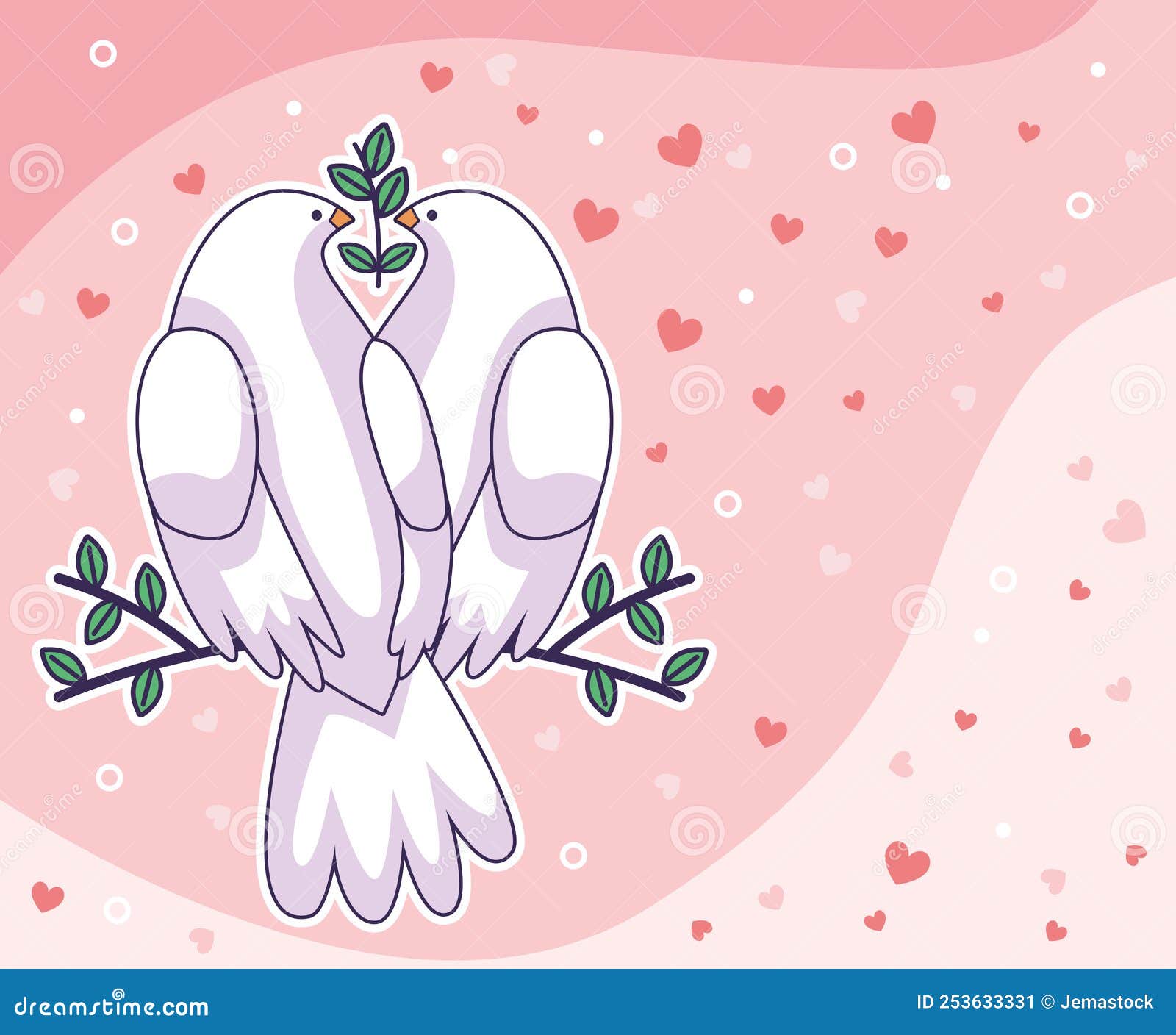 Peace Doves Represents Flock Of Birds And Pacifist Royalty-Free Stock ...