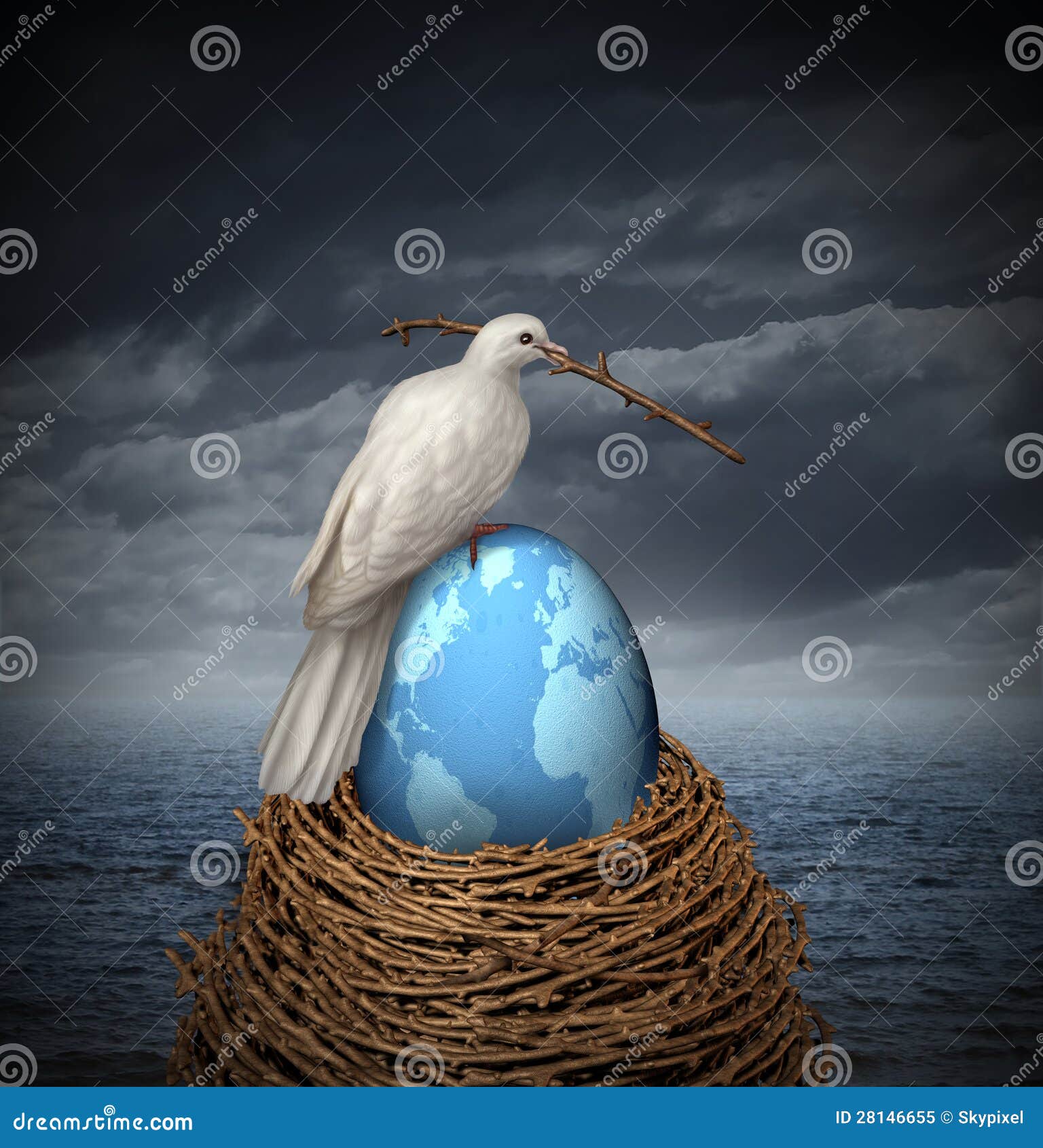 Peace on Earth stock illustration. Illustration of middle - 28146655