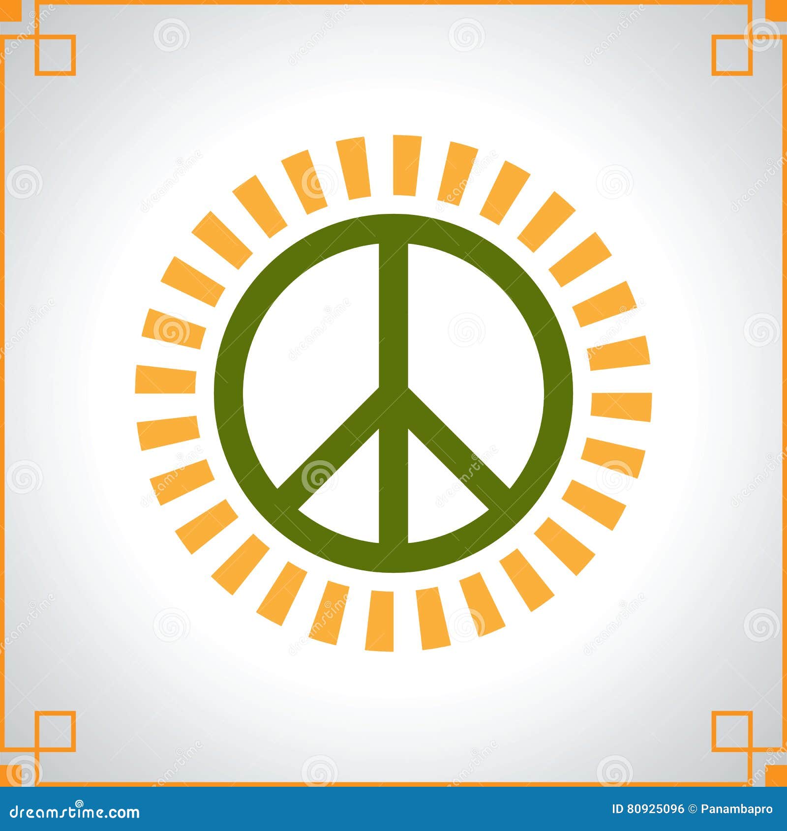 Peace emblem stock vector. Illustration of idea, circle - 80925096