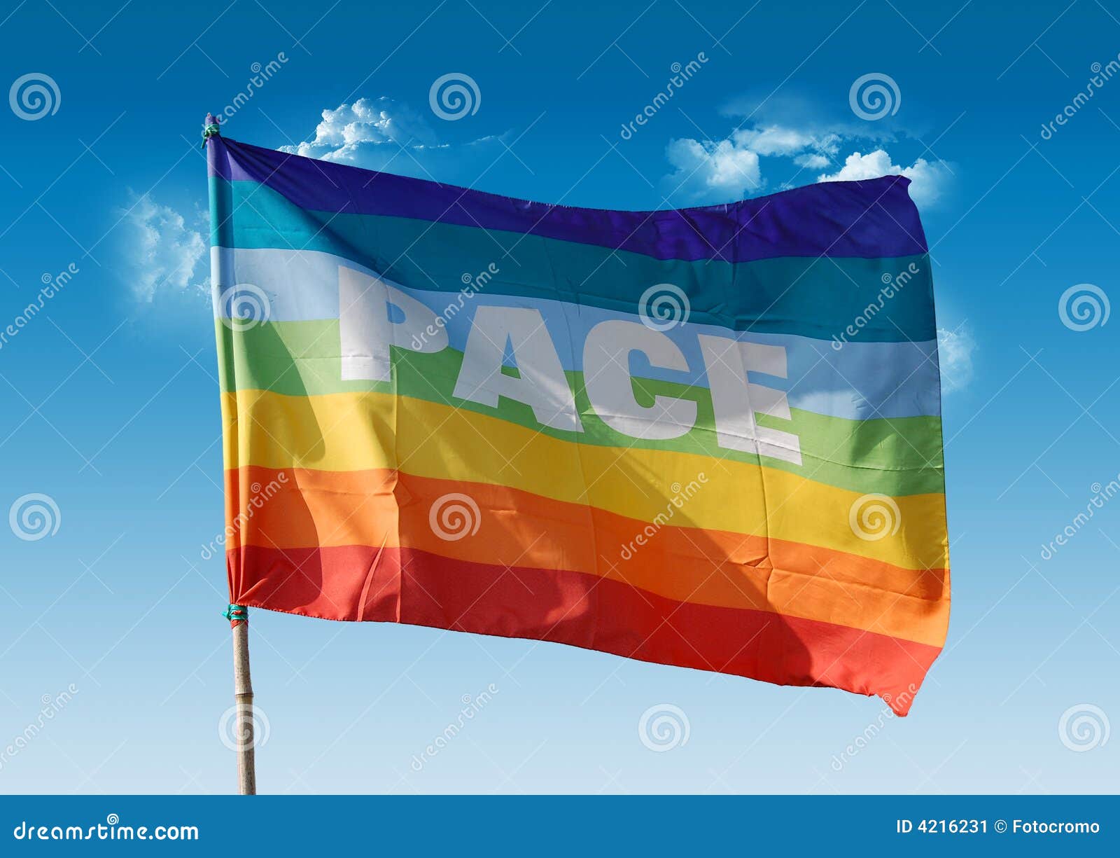 Peace flag stock image. Image of hope, agreement, yellow - 4216231