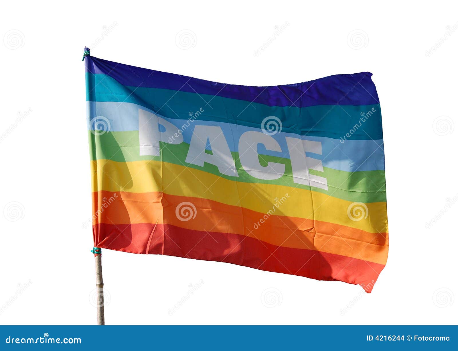 Peace flag stock photo. Image of indigo, symbol, celo - 4216244