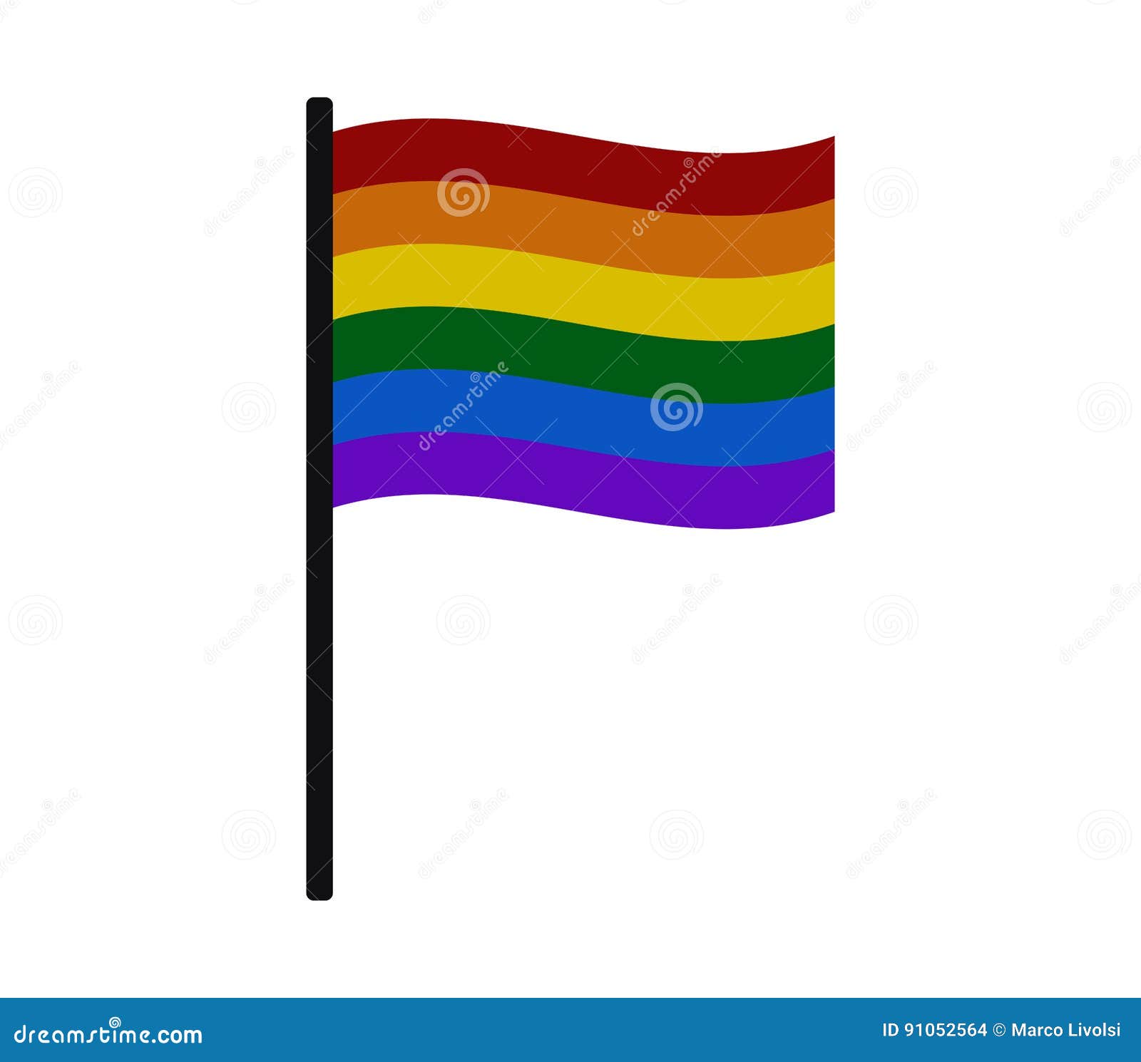 Peace flag illustration stock illustration. Illustration of banner ...