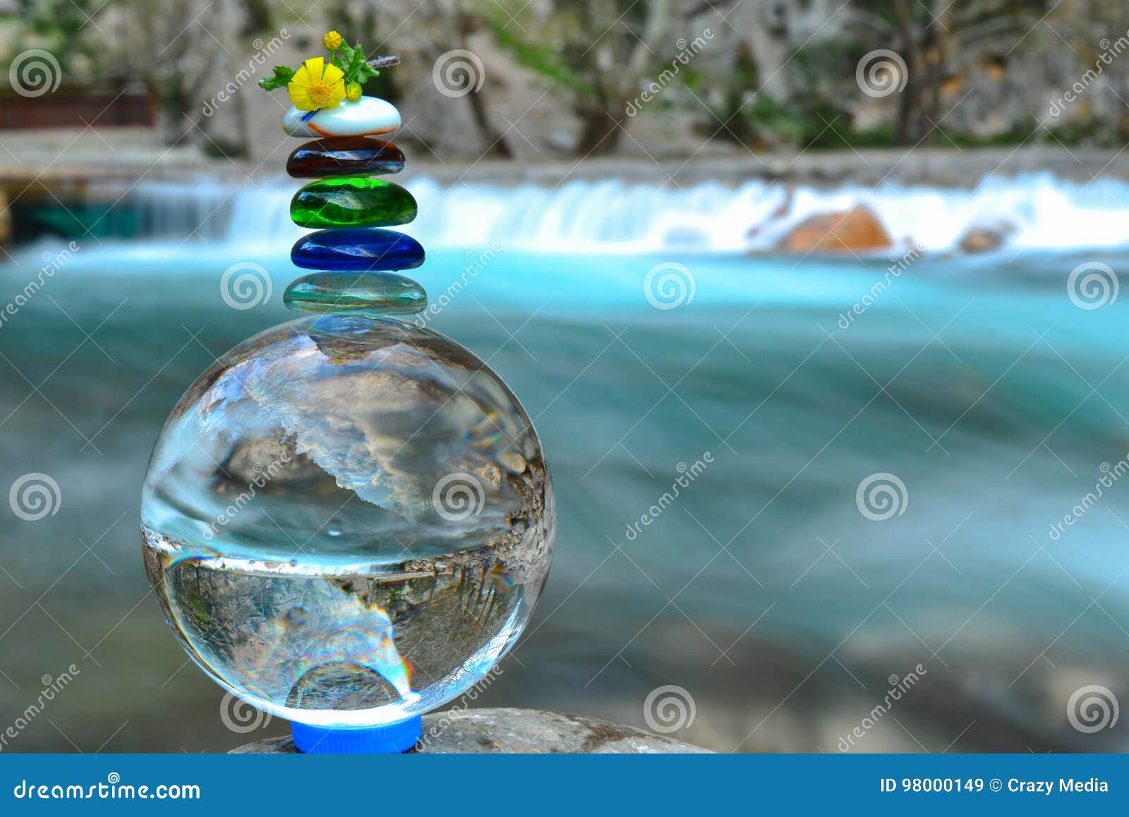 Peace and Happiness in Nature Stock Image - Image of balance, positive ...