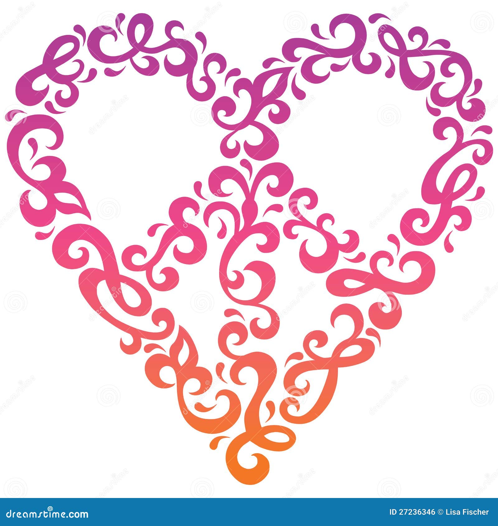 Peace Heart stock vector. Illustration of vector, orange - 27236346