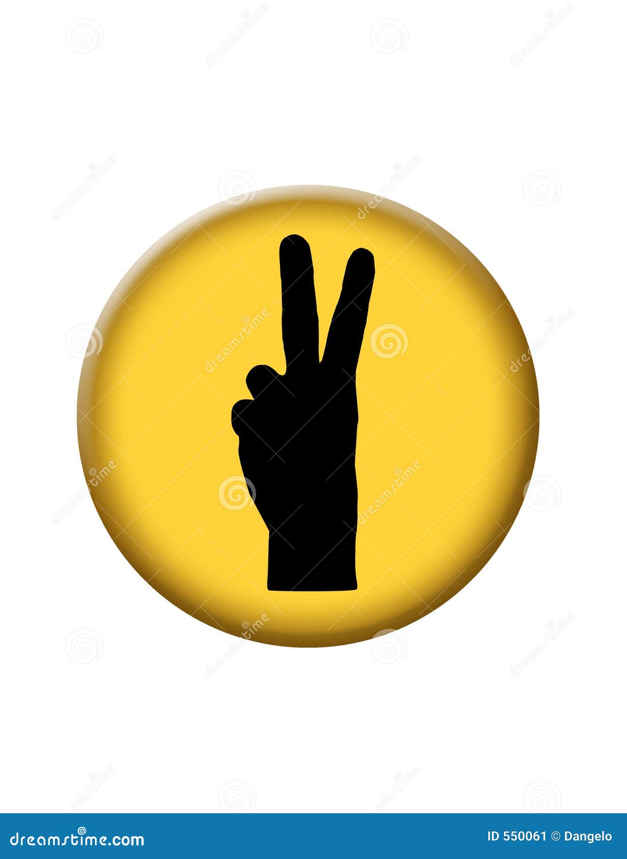 Peace Icon Button stock illustration. Illustration of confirm - 550061