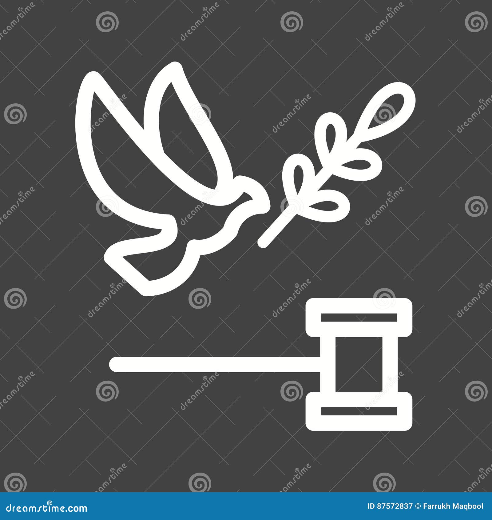 Peace and Justice stock vector. Illustration of sign - 87572837