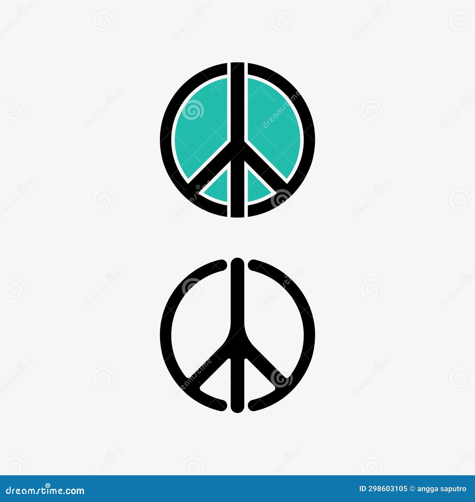 Peace Logo and Design Vector Illustration Concept Design Stock ...