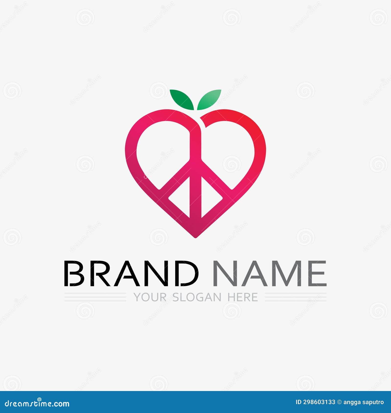Peace Logo and Design Vector Illustration Concept Design Stock ...