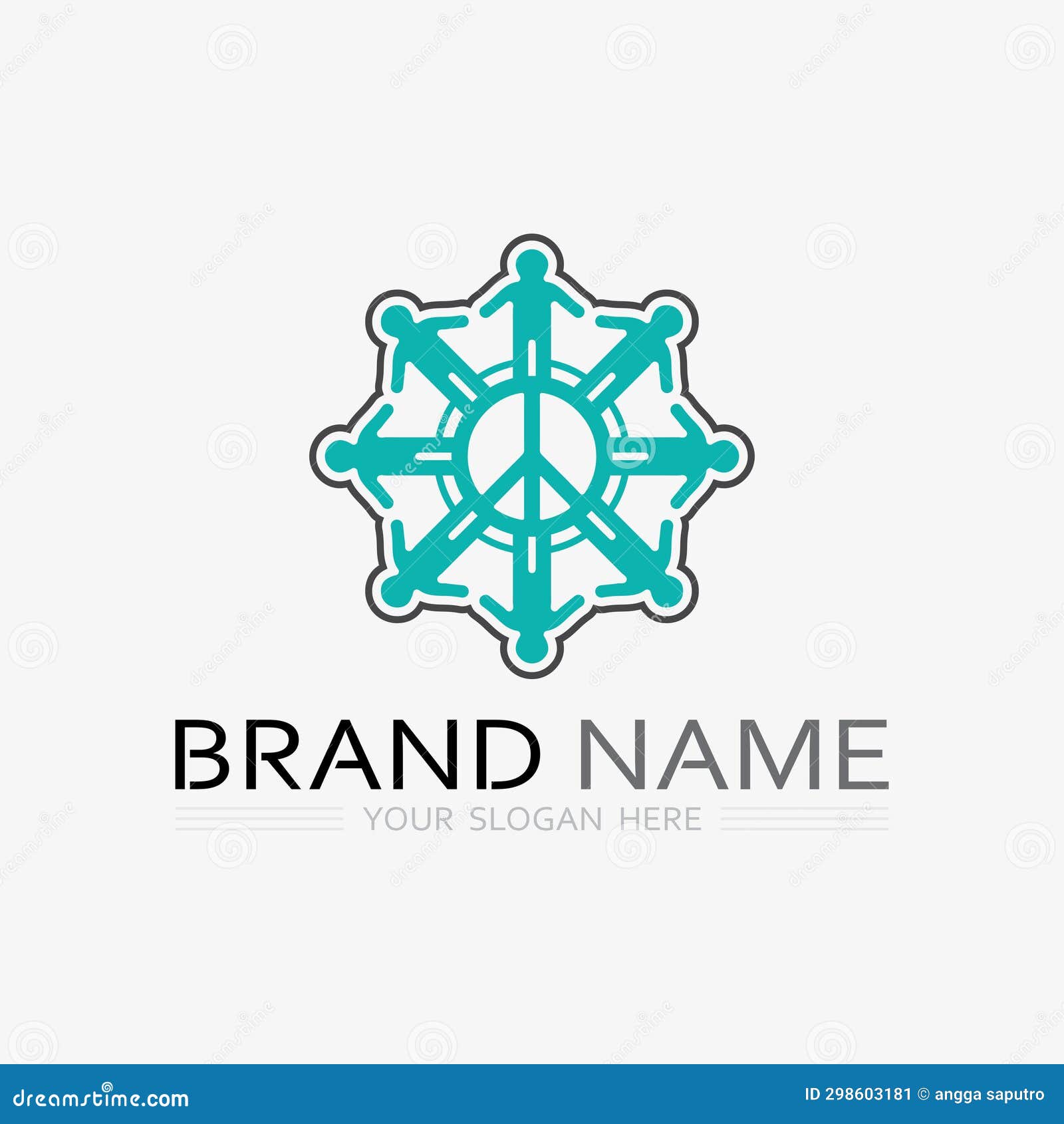 Peace Logo and Design Vector Illustration Concept Design Stock ...