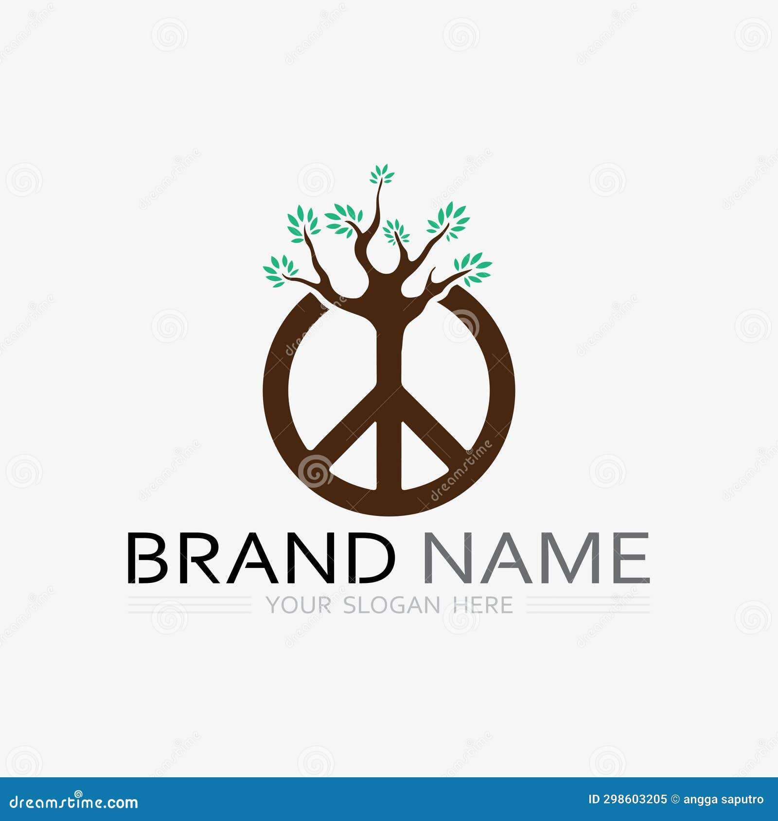Peace Logo and Design Vector Illustration Concept Design Stock ...
