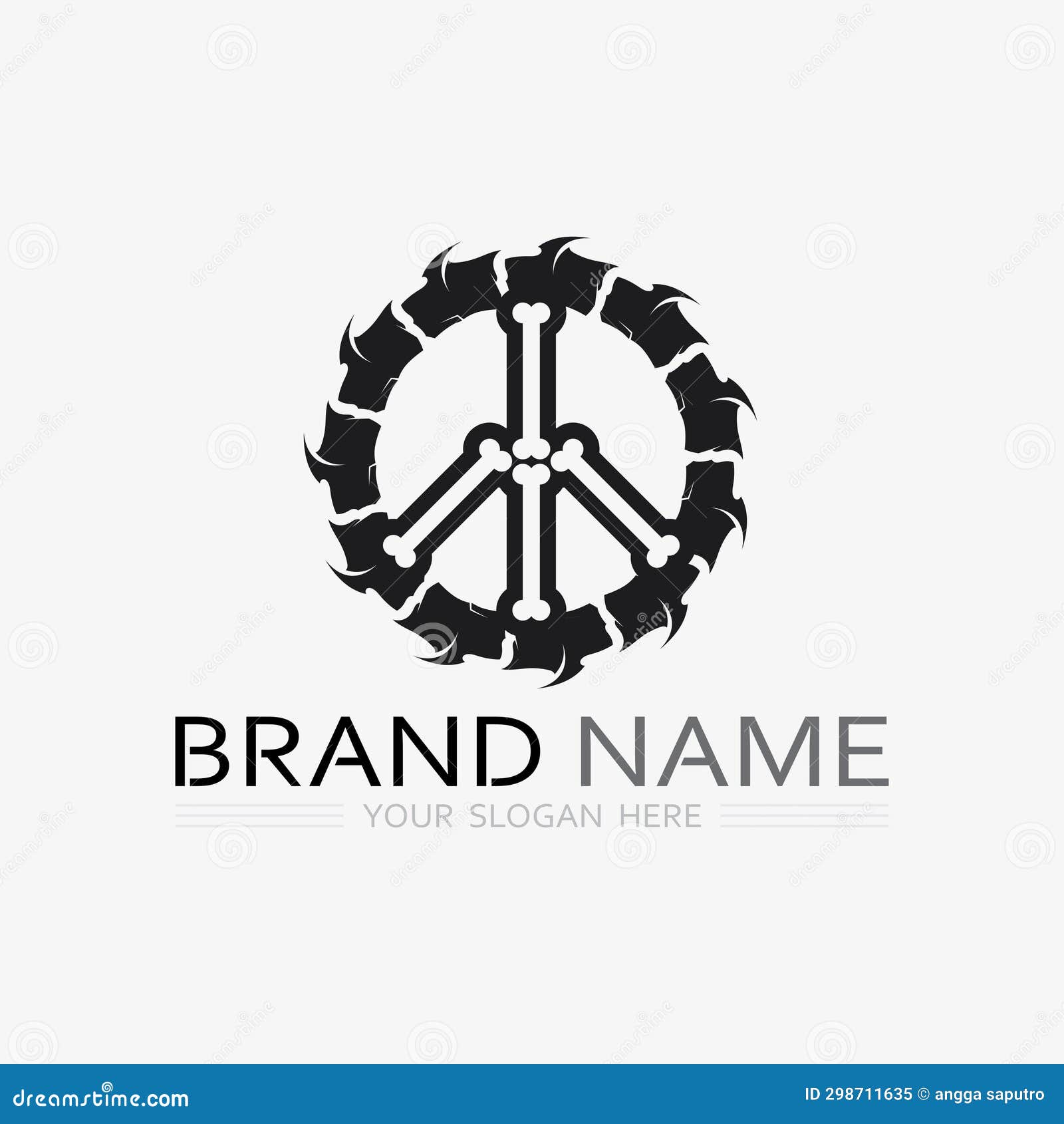 Peace Logo and Design Vector Illustration Concept Design Stock ...