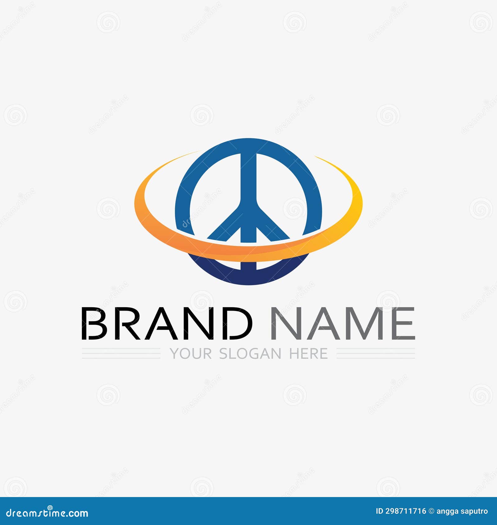 Peace Logo and Design Vector Illustration Concept Design Stock ...