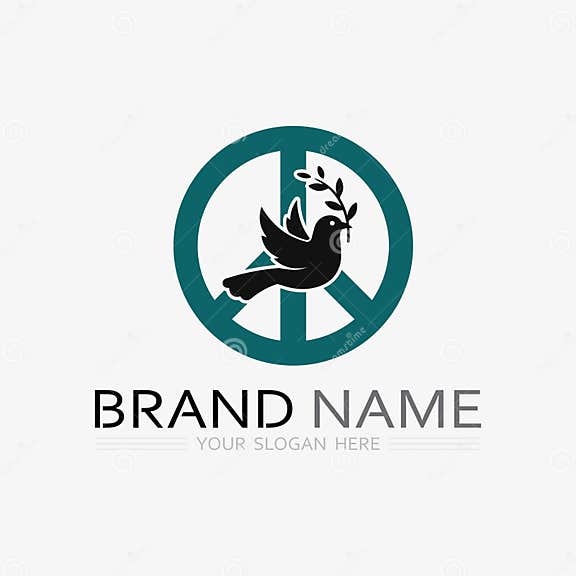 Peace Logo and Design Vector Illustration Concept Design Stock ...