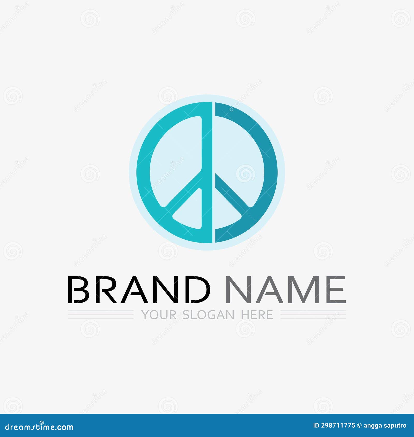 Peace Logo and Design Vector Illustration Concept Design Stock ...