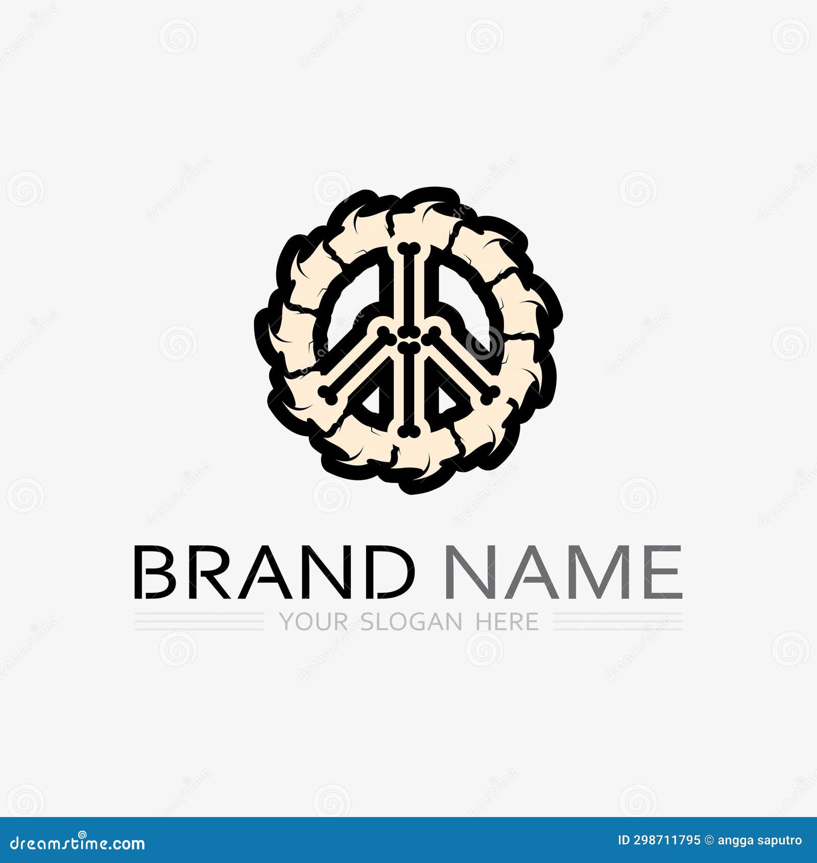 Peace Logo and Design Vector Illustration Concept Design Stock ...