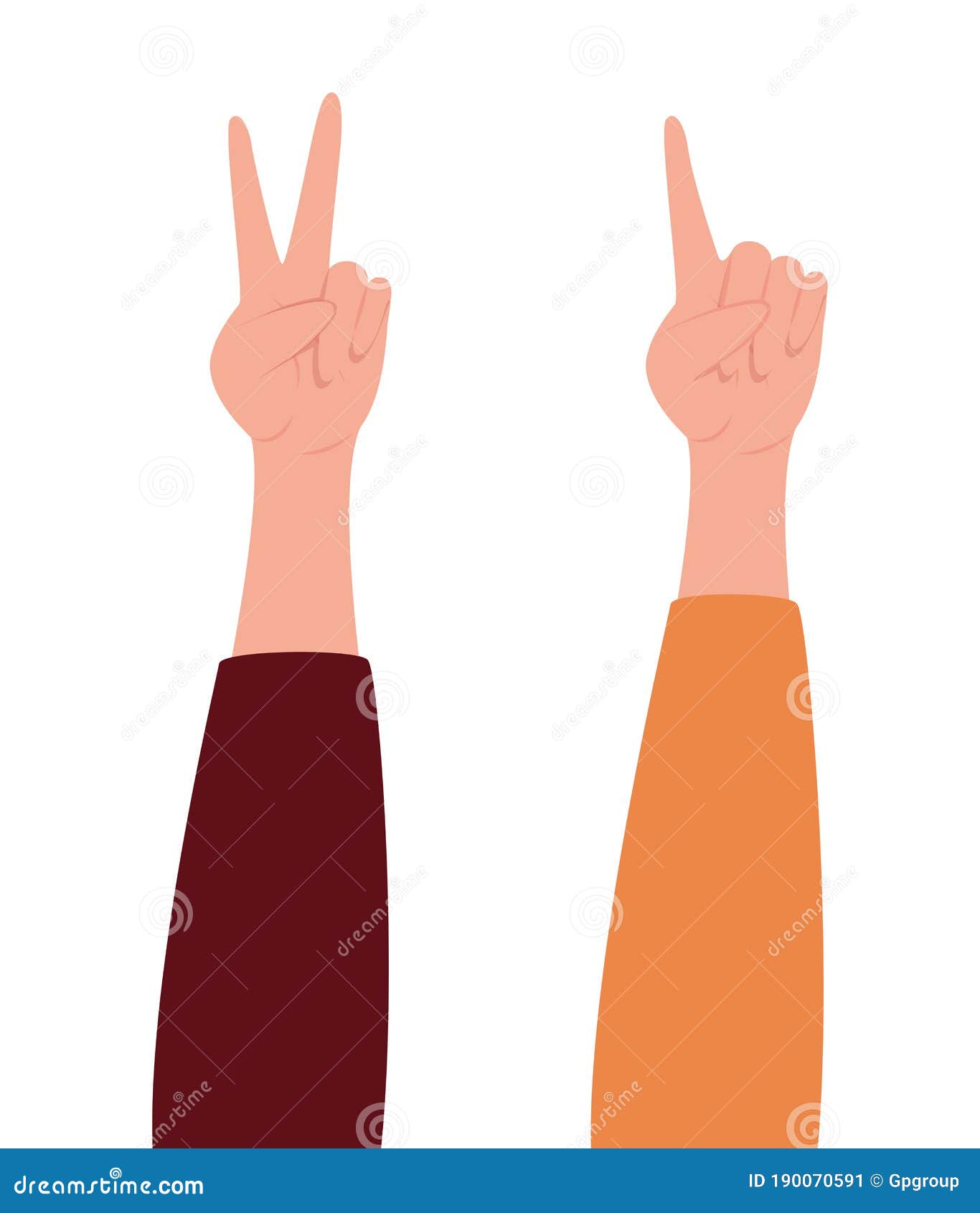 Peace Love and One Hand Vector Design Stock Vector - Illustration of ...