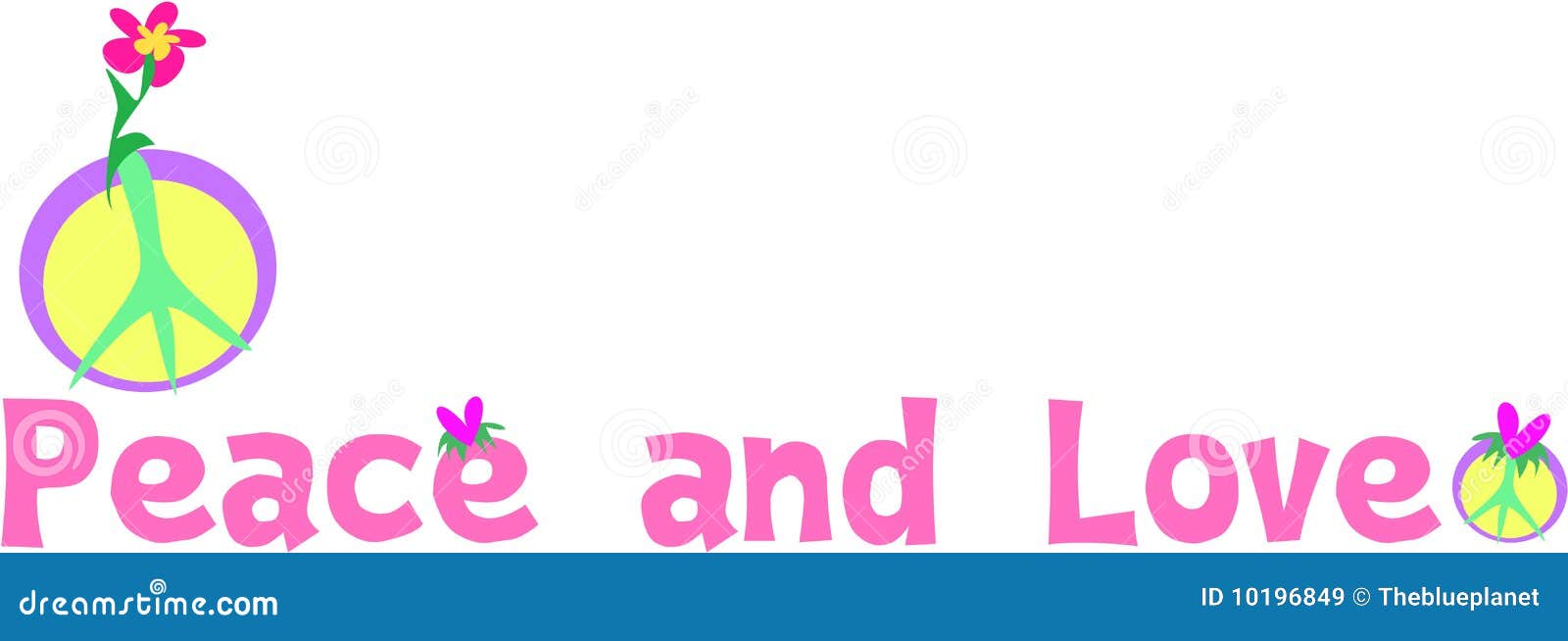 Peace and Love Sign stock vector. Illustration of calm - 10196849