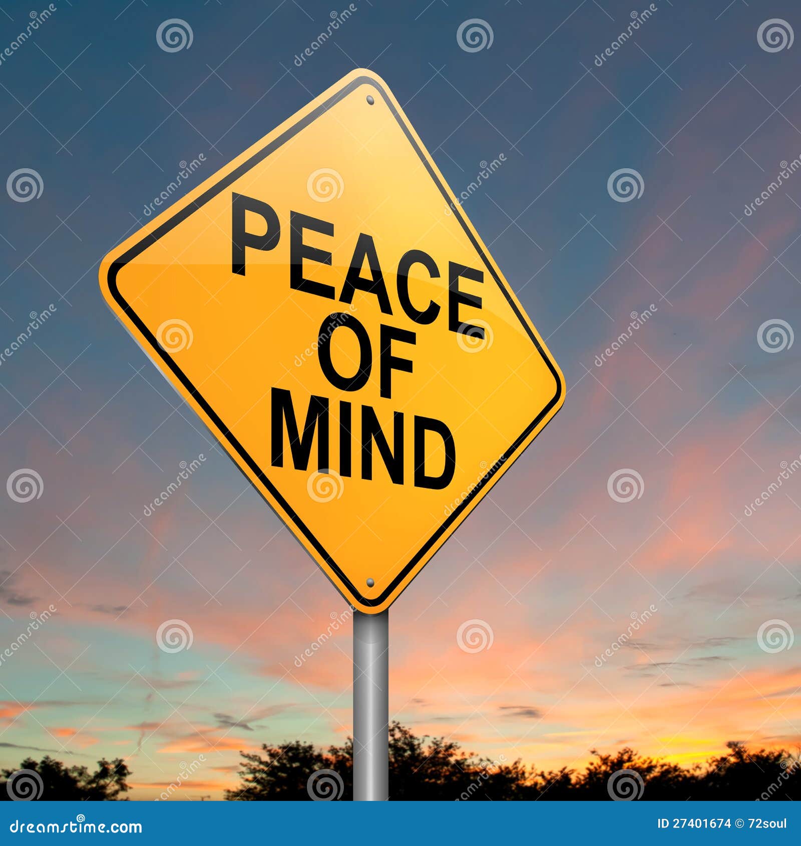 Peace of mind. stock illustration. Illustration of positive - 27401674