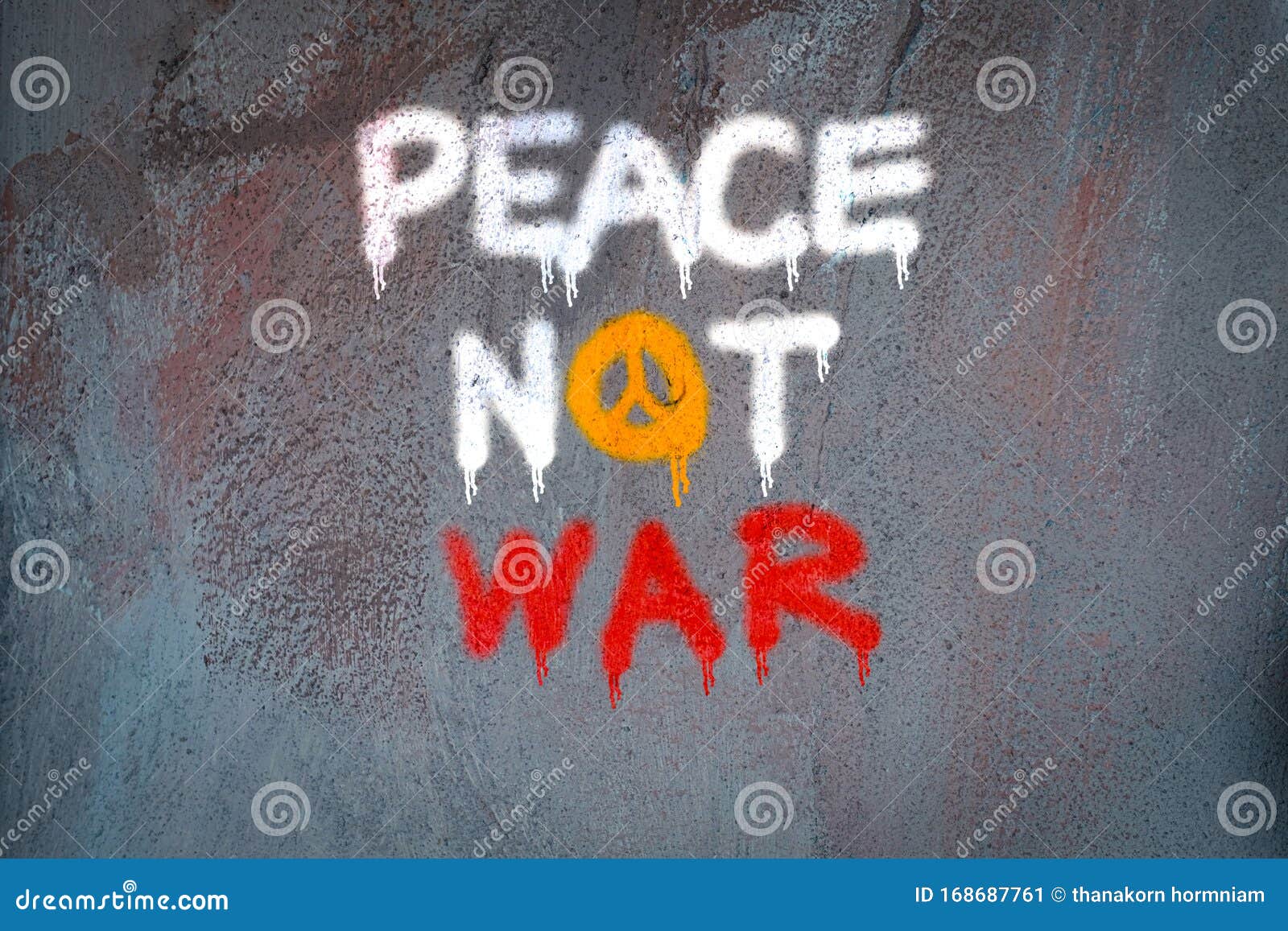 Peace Not War Graffiti