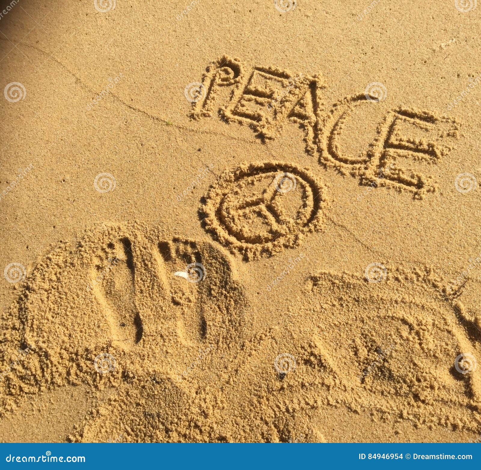 Peace by the ocean stock photo. Image of peaceful, peace - 84946954