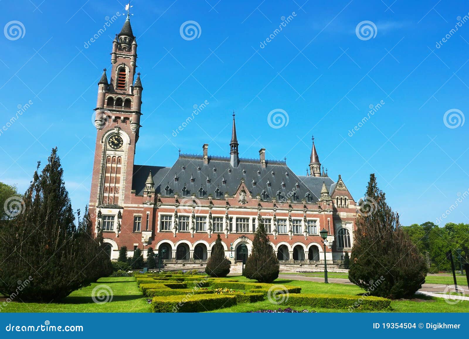 Peace Palace International Court of Justice Stock Photo - Image of ...
