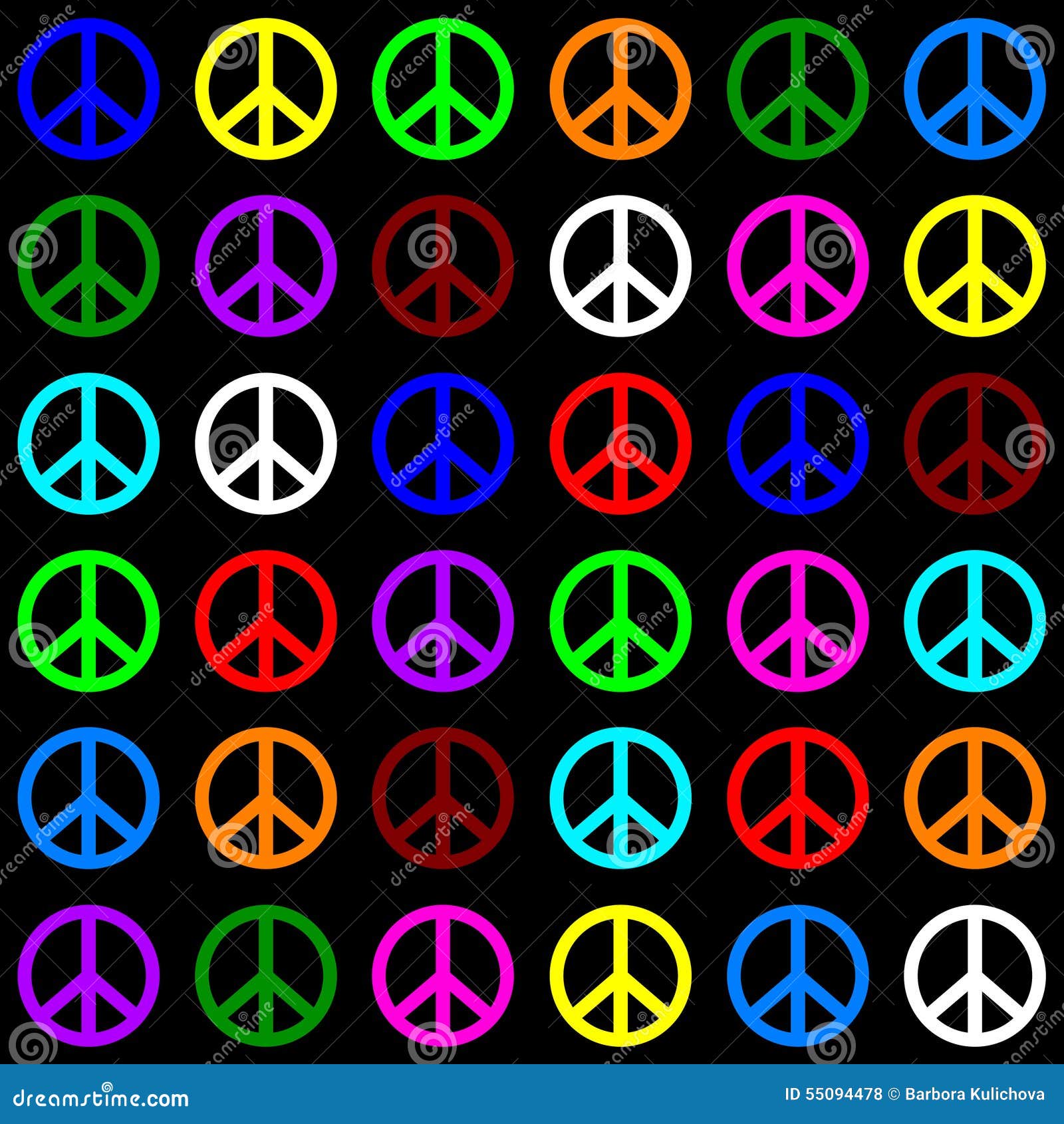 Peace pattern stock vector. Illustration of love, peace - 55094478