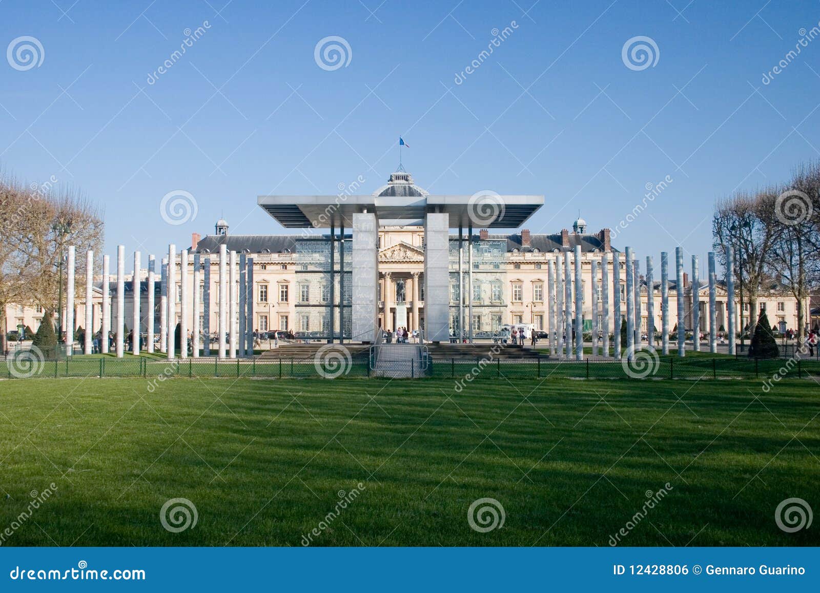 The Peace Pavilion at the Champ De Mars Near the E Stock Photo - Image ...