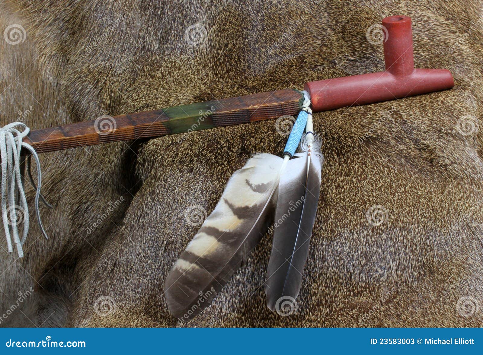 Peace Pipe stock image. Image of tabacco, craftsmanship - 23583003