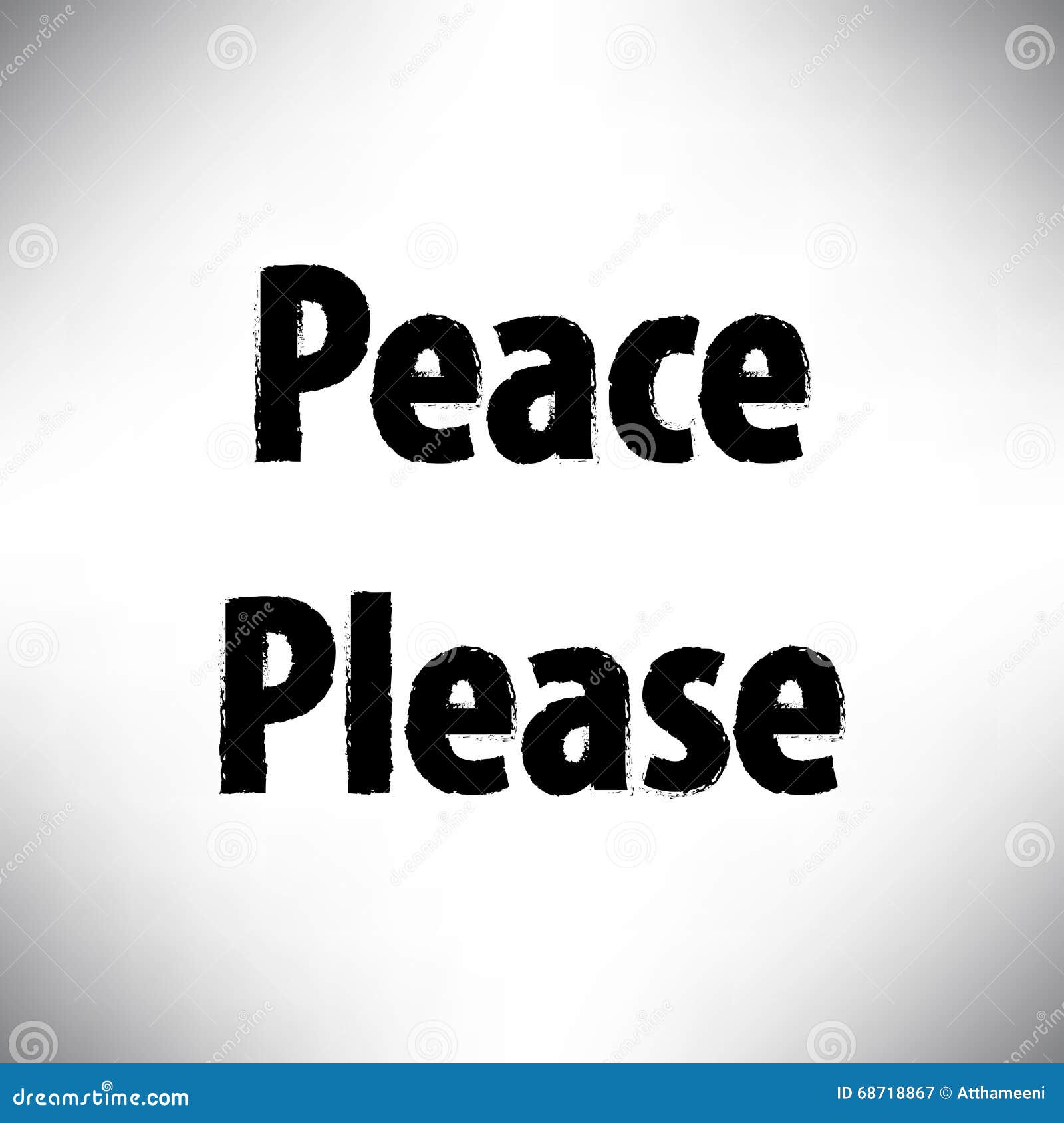 Peace Please campaign stock vector. Illustration of graphic - 68718867