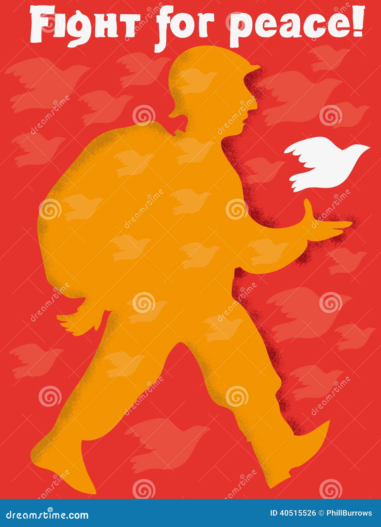 Peace poster stock vector. Illustration of graphic, contradictory ...