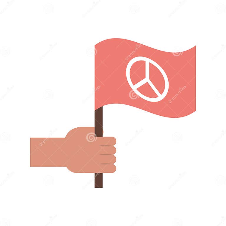 Peace protest illustration stock vector. Illustration of movement ...