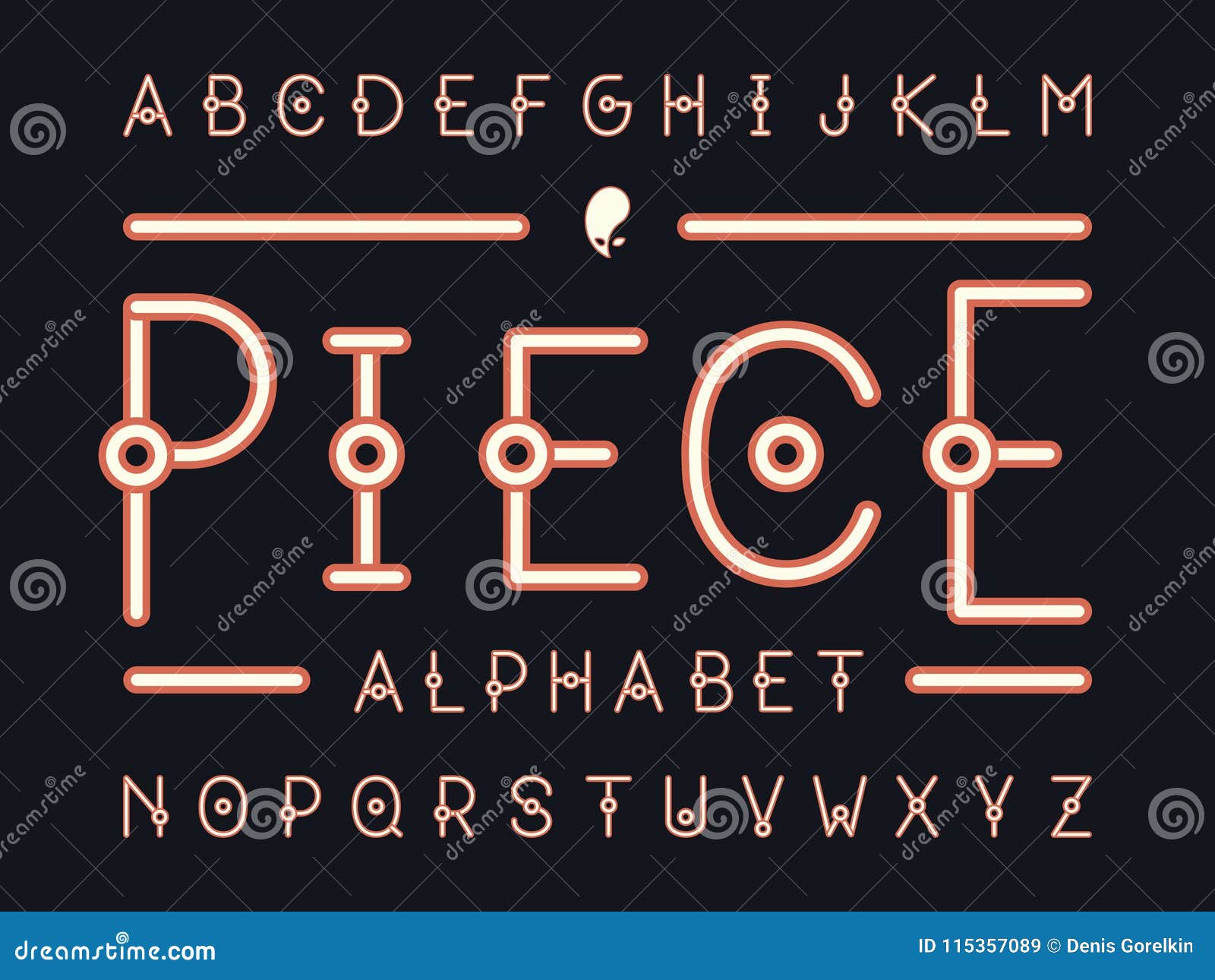 Peace Regular Font. Vector Alphabet Stock Vector - Illustration of ...