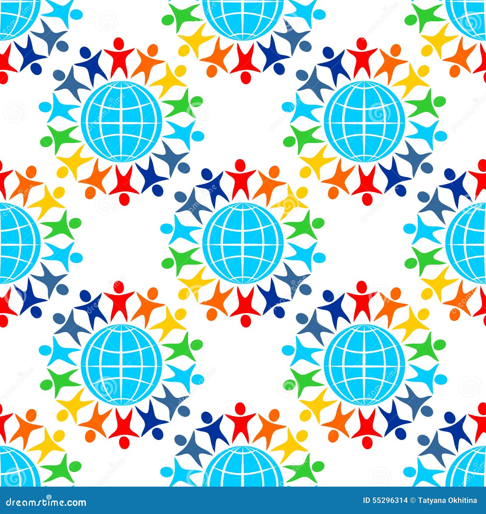 Peace seamless pattern stock vector. Illustration of international ...
