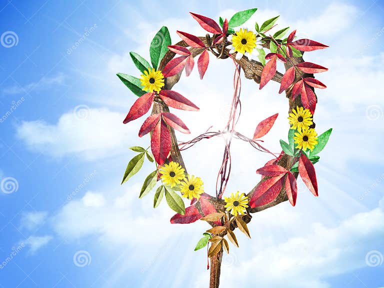 Peace sign stock photo. Image of emblem, hope, beams - 14618386