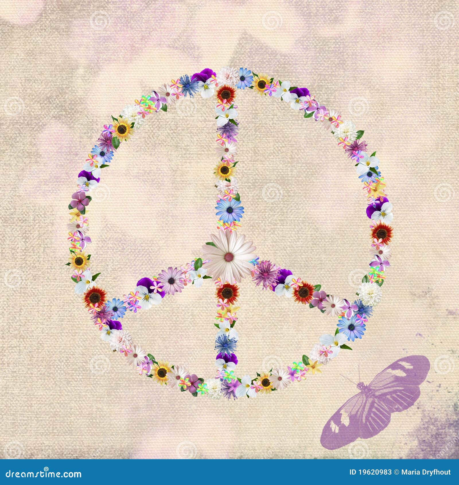 Sunflower Peace Sign Stock Illustrations – 198 Sunflower Peace Sign ...