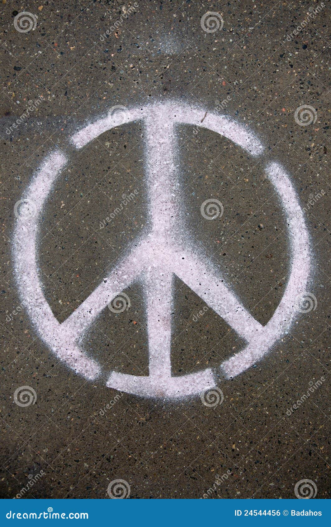 Peace sign stock photo. Image of asphalt, rough, sign - 24544456