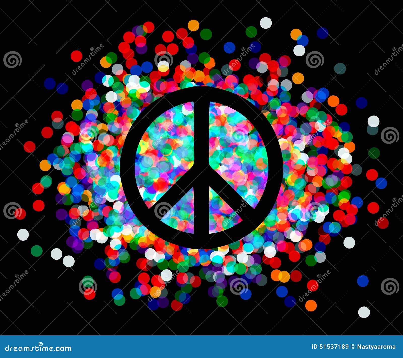 Peace Sign. Beautiful Symbol of Peace Stock Vector - Illustration of ...