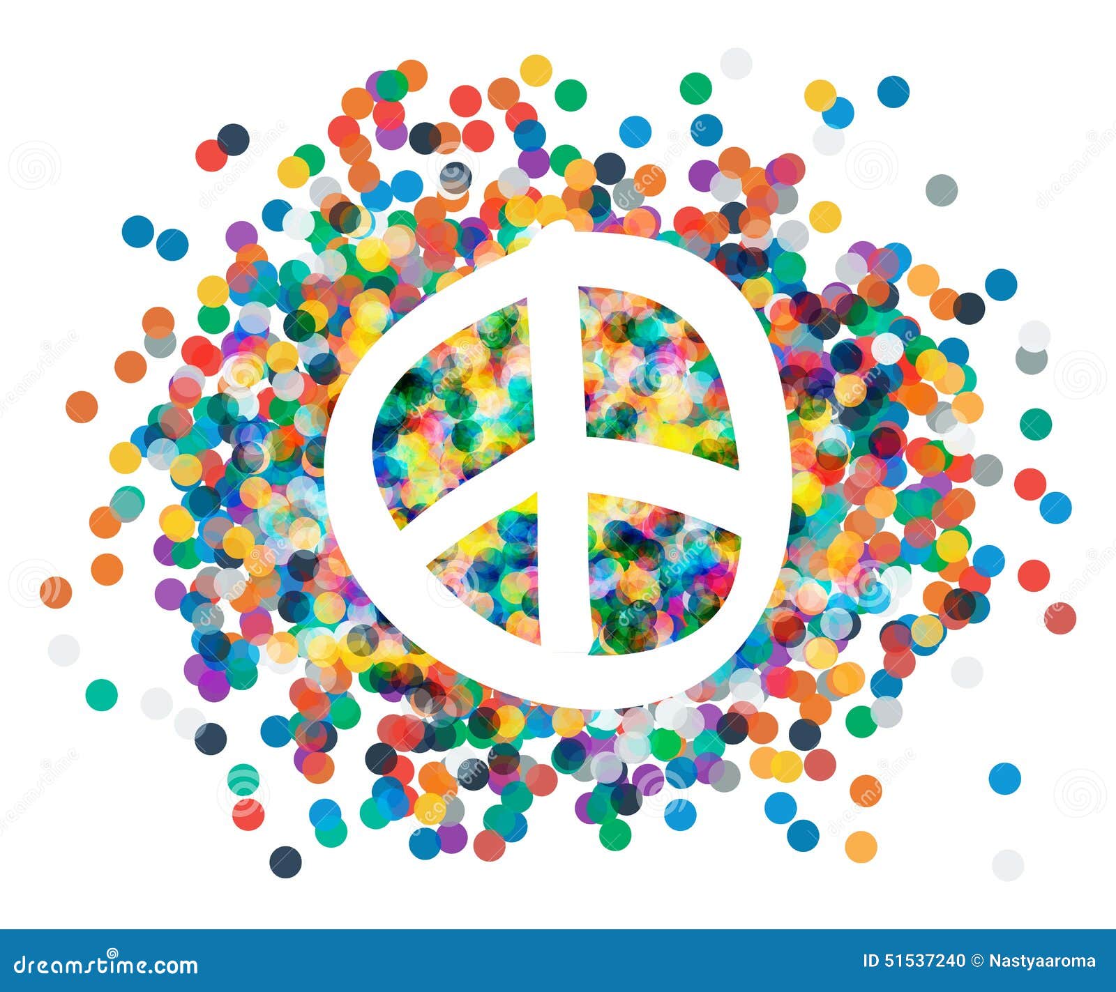 Peace Sign. Beautiful Symbol of Peace Stock Vector - Illustration of ...