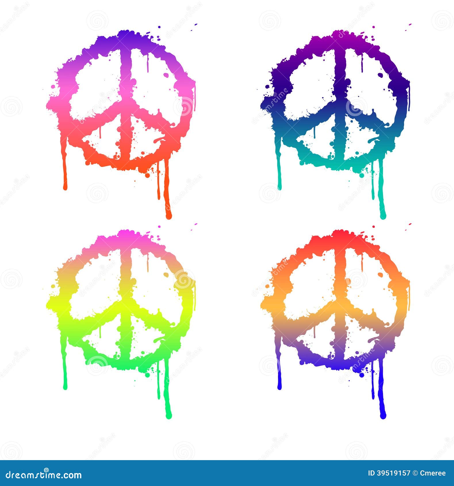 Splatter Paint Peace Sign